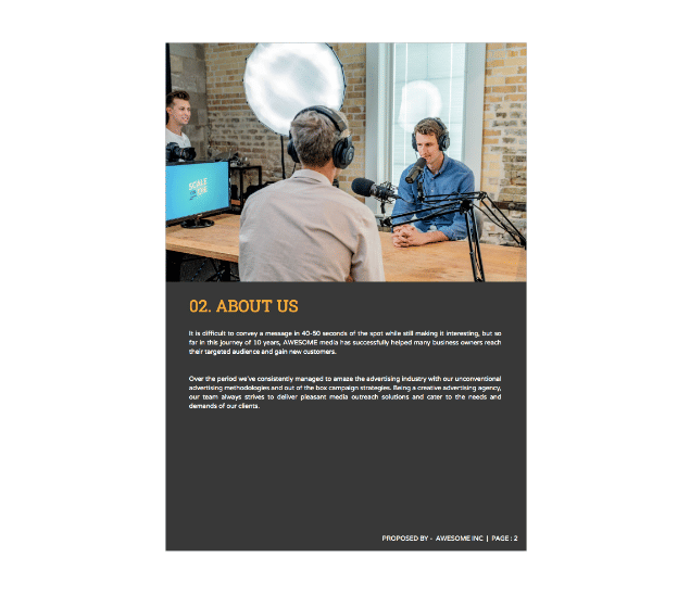 Radio Show Proposal Template Radio Sponsorship Proposal Template