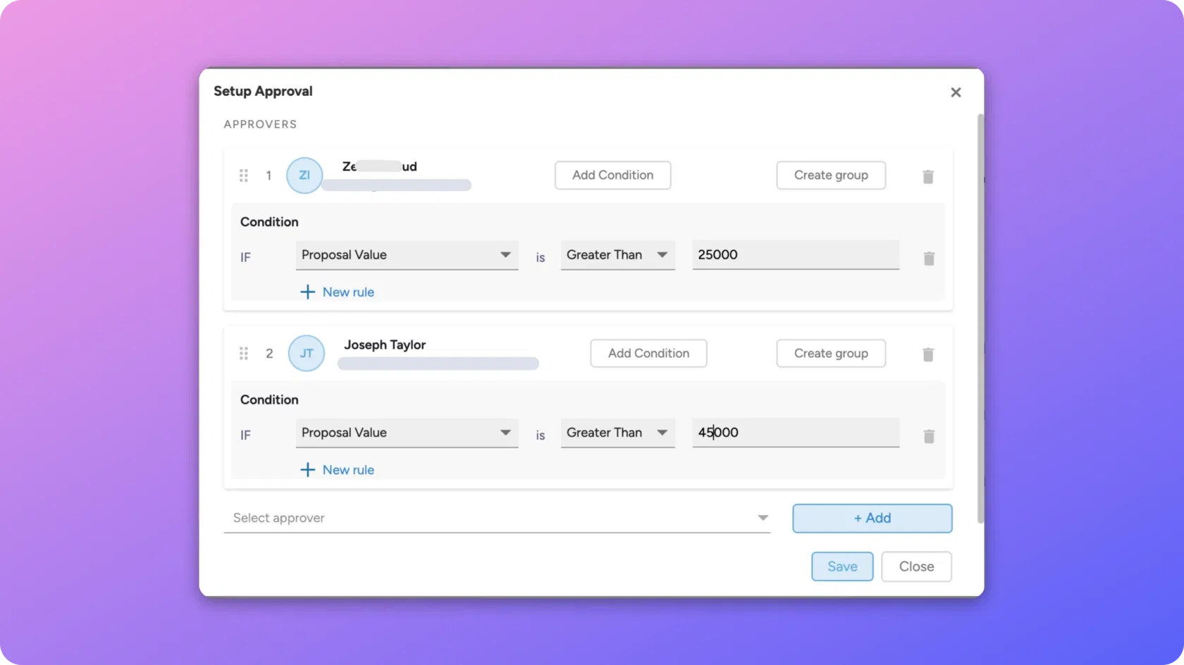 Pending Review-Approval in Dashboard