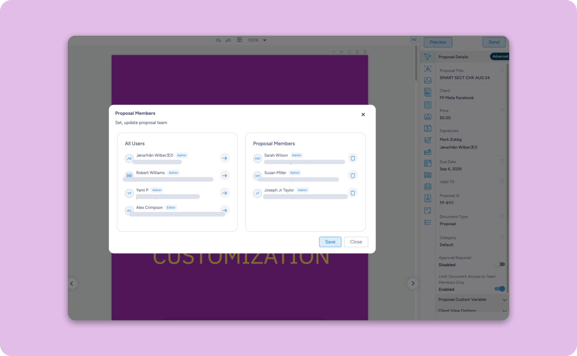 Track Proposal Usage at Workspace Level